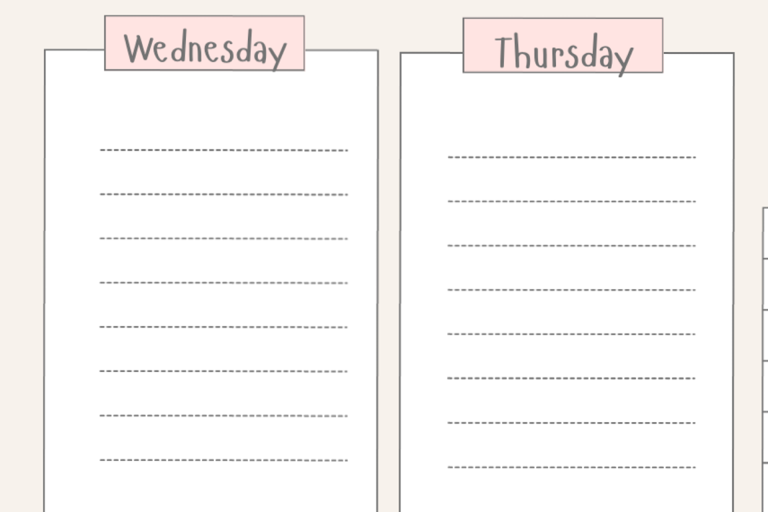 Weekly Planner Template - latebloomerinbakerville