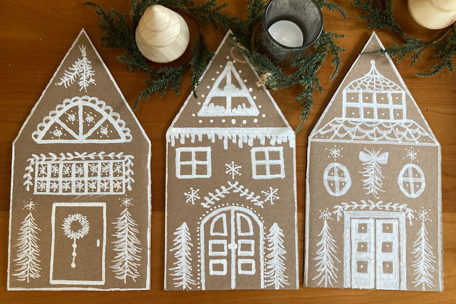Charming Cardboard Creations: Gingerbread Village DIY ...