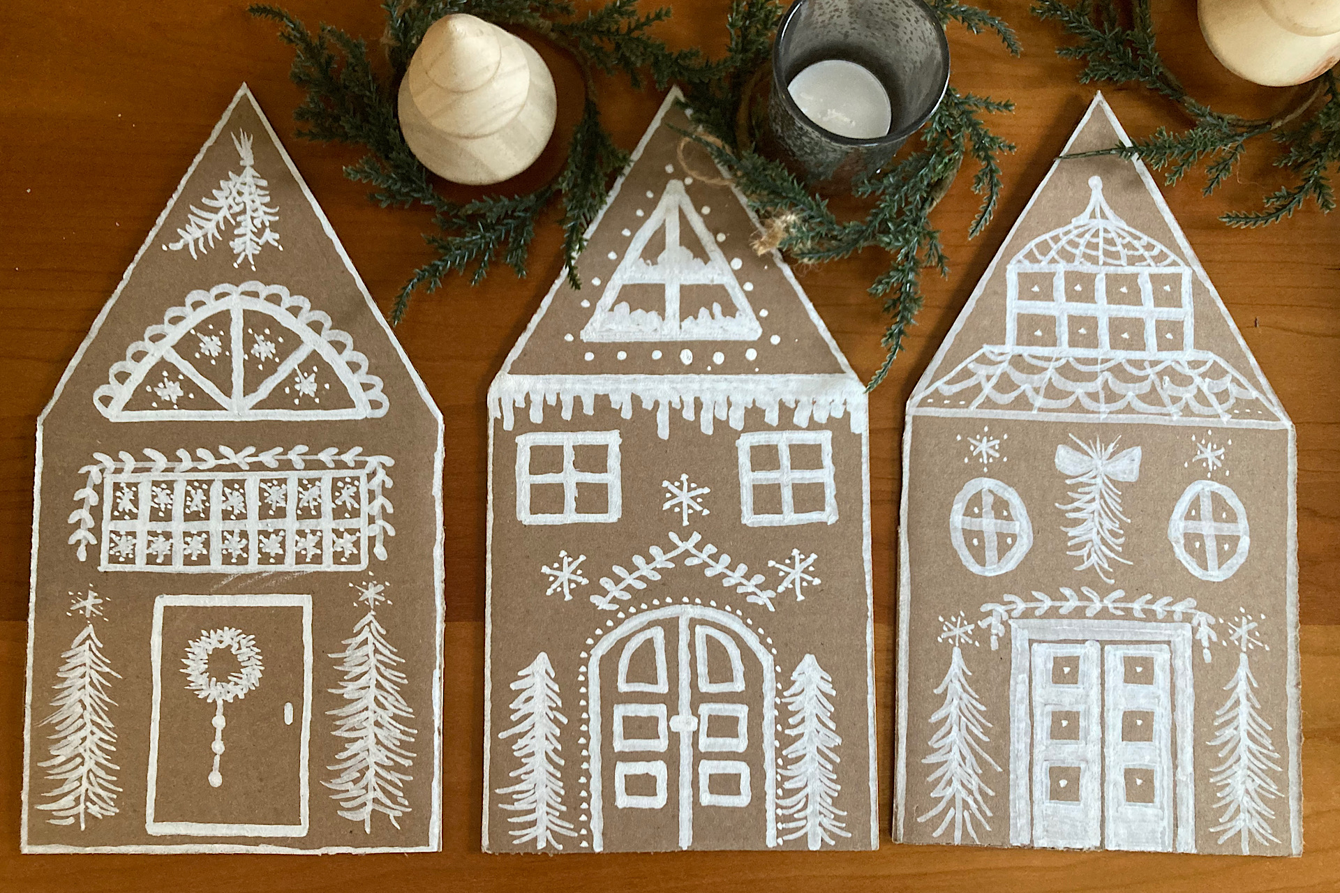 Charming Cardboard Creations: Gingerbread Village DIY ...
